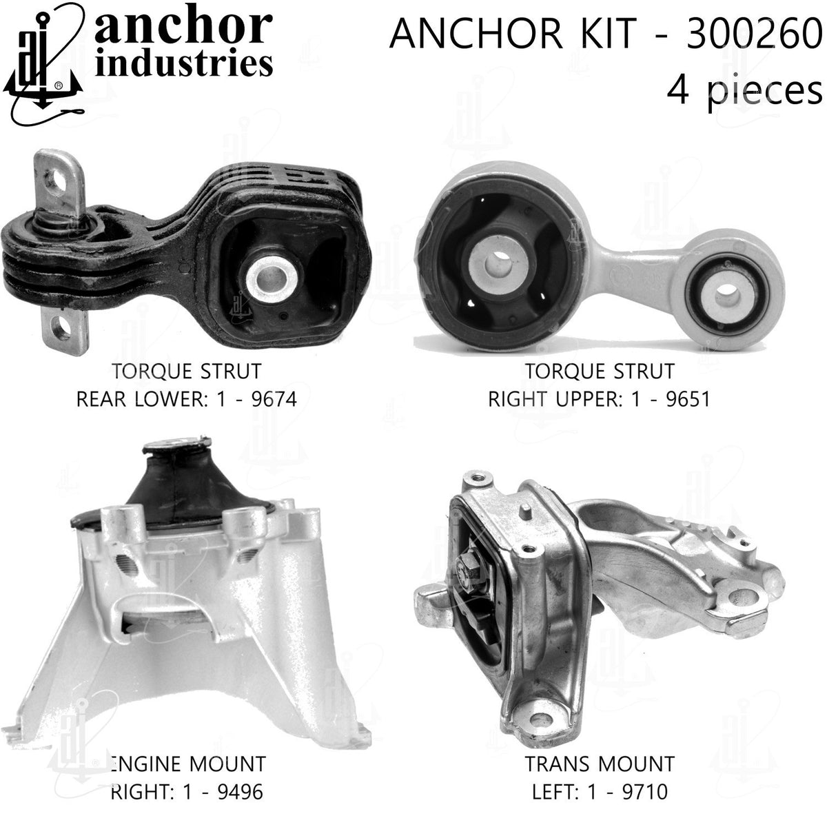 Anchor 300260 Engine Mount Kit — PartCatalog