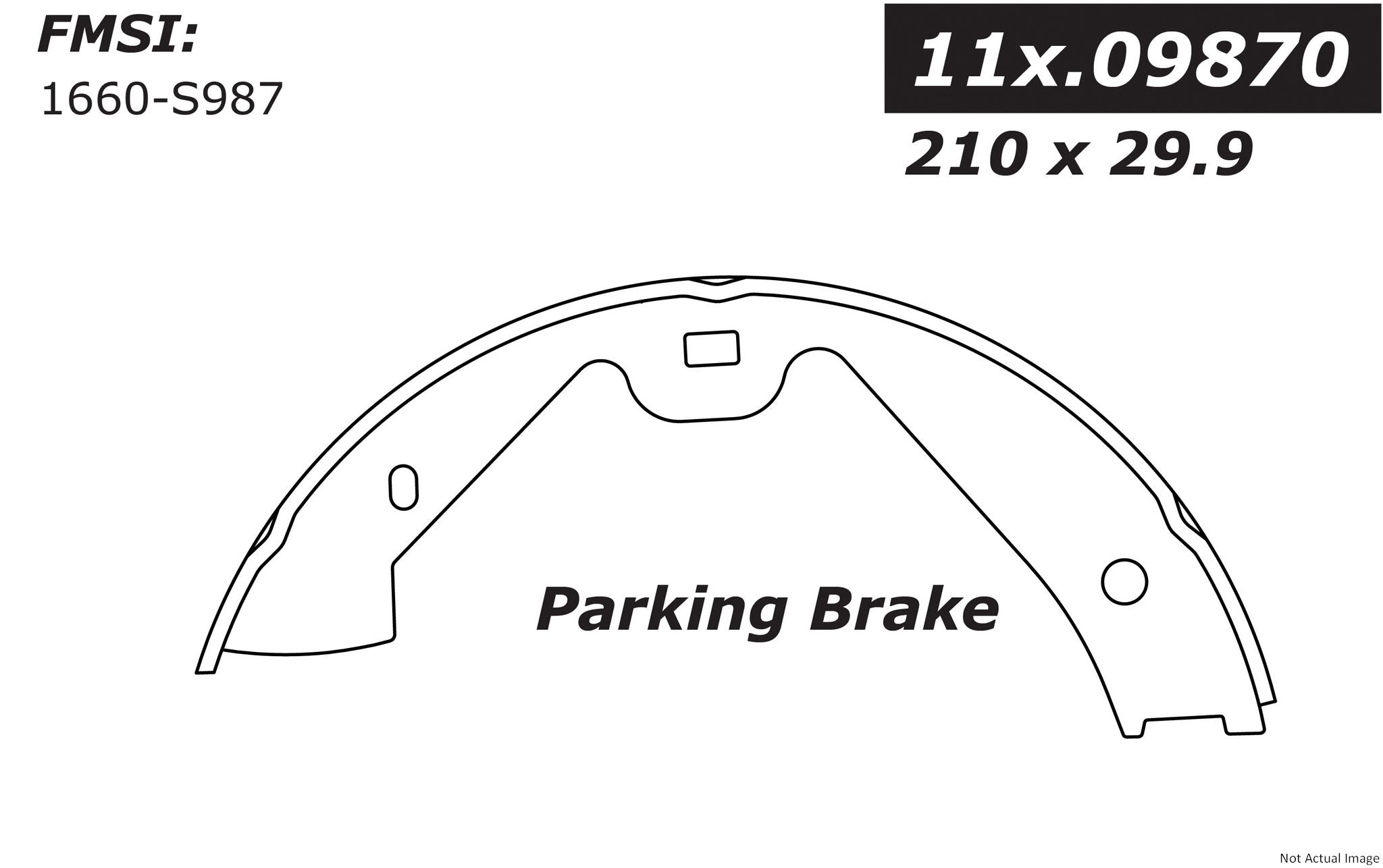 Centric Parking Brake Shoes 111.09870 for Porsche Cayenne VW Touareg ...